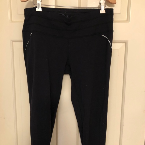 Athleta | Pants & Jumpsuits | Athleta Reflective Running Tights With ...